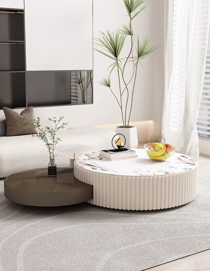 Freya Round Nesting Coffee Table, Sintered Stone – Le Di Vita