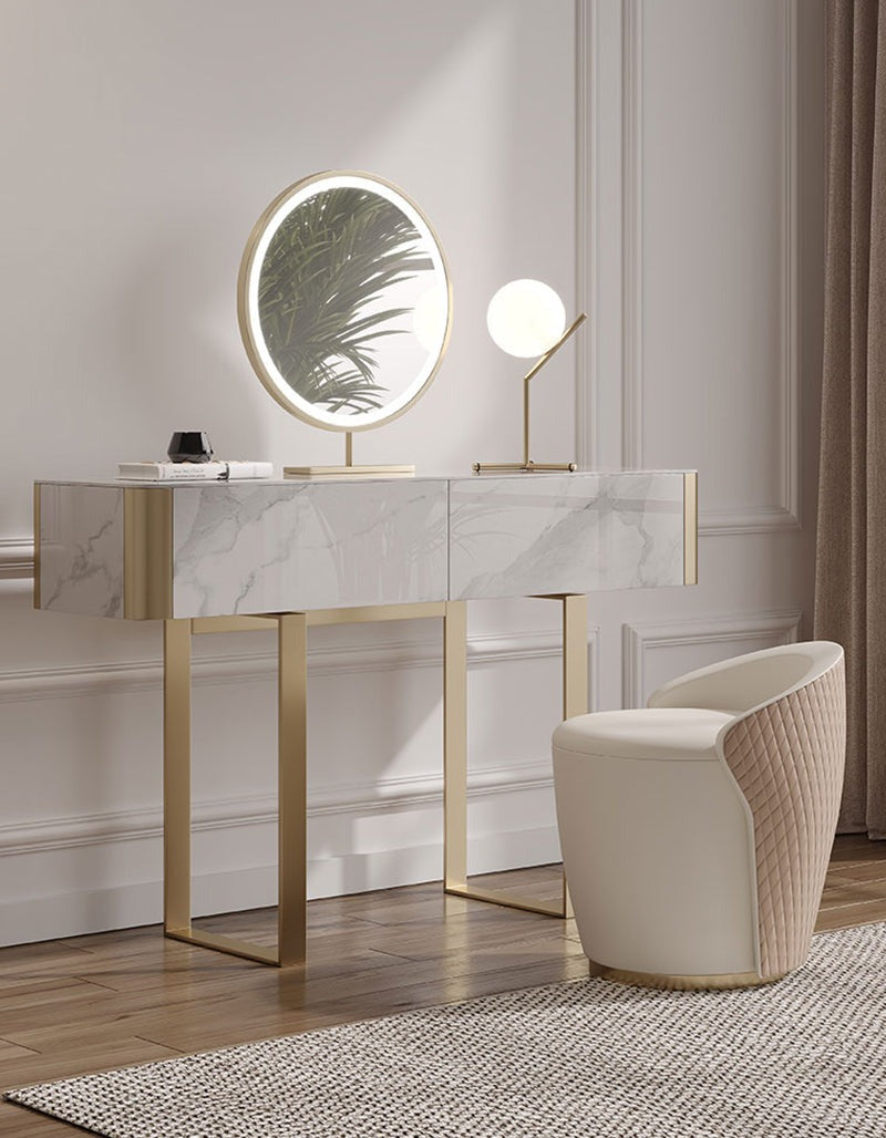 Blakely Dressing Table | Marble Gold Dressing Table – Le Di Vita